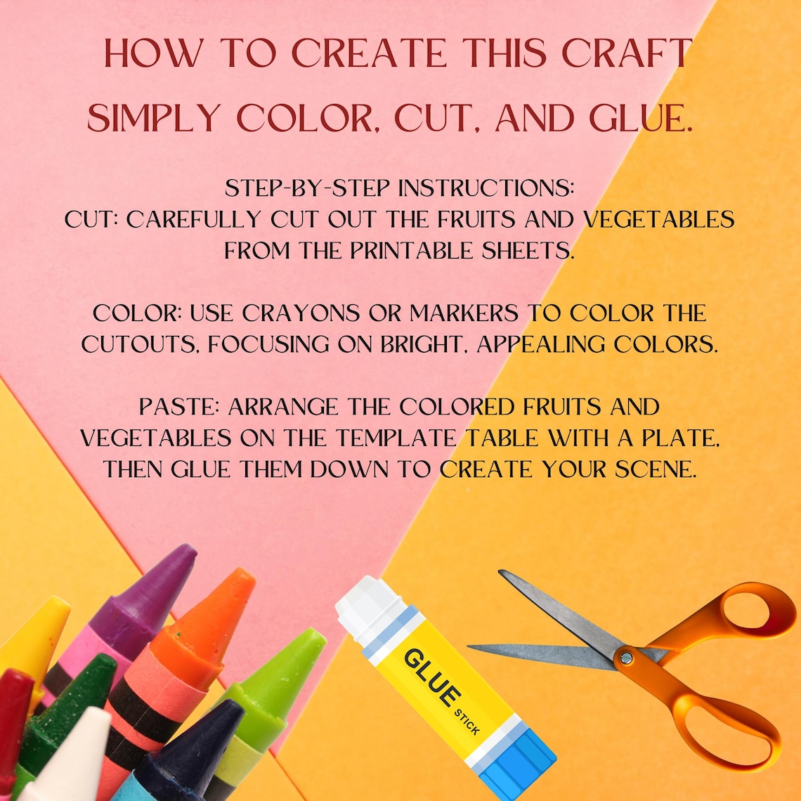 Printable Daniel Refuses the King's Food Craft | Cut, Color, and Paste ...