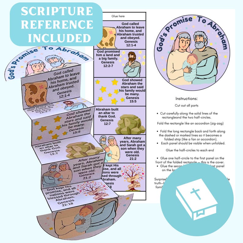 God’s Promise to Abraham Bible Craft for Kids – Printable Christian ...