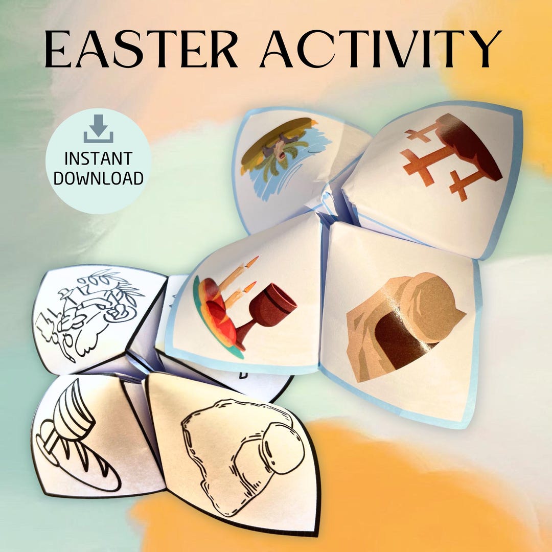 Printable Easter Sunday School Craft Kids Ministry Activity, Coloring ...