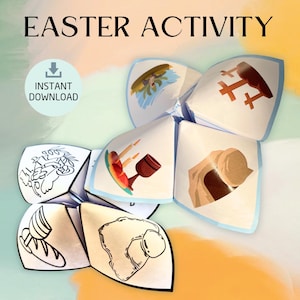 Printable Easter Sunday School Craft Kids Ministry Activity, Coloring ...