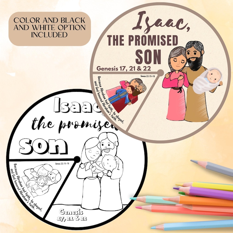 Manualidad de la escuela dominical Isaac, el hijo prometido, historia ...