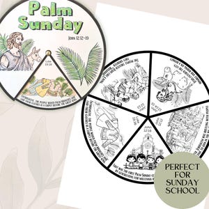 Palm Sunday Craft Bundle| Printable Sunday School Bible Activity| Game ...