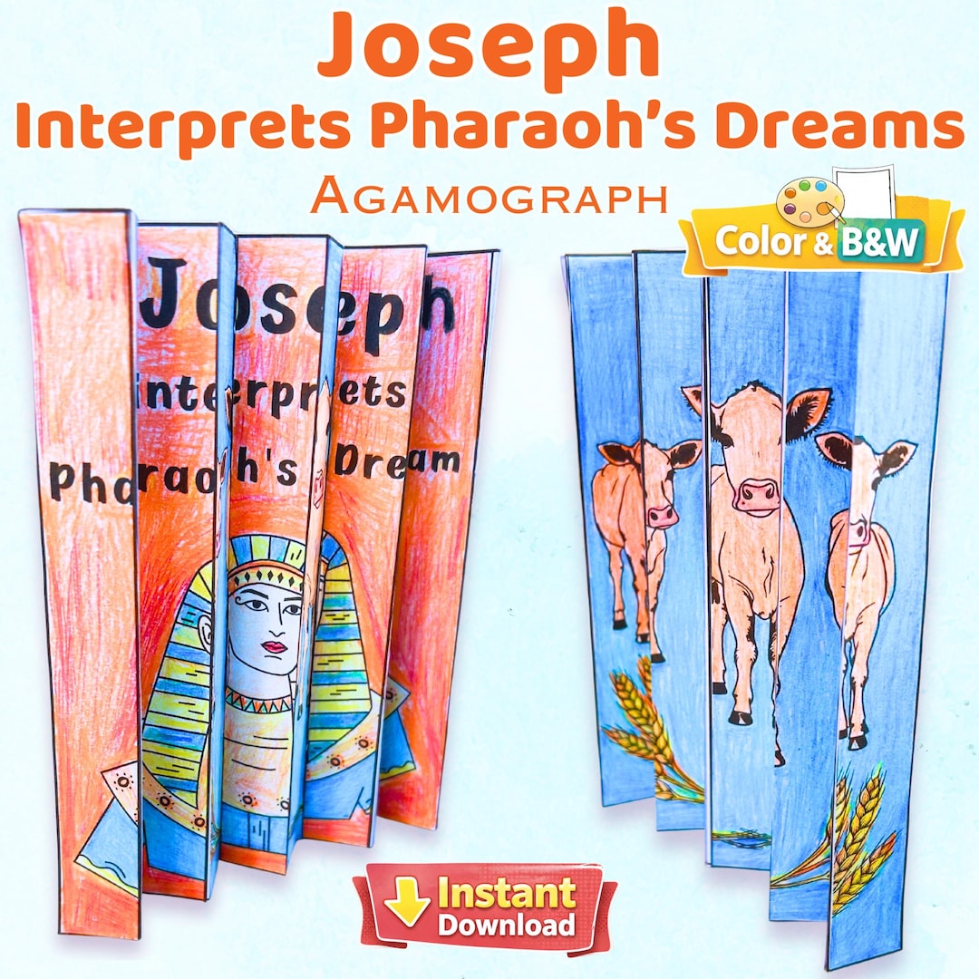Joseph Interprets Pharaoh's Dreams Agamograph Craft – Sunday School ...