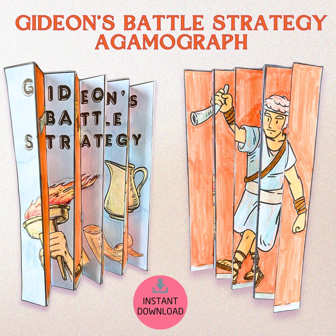 Printable Gideon’s Battle Strategy Agamograph – Sunday School Craft ...