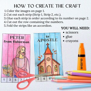 Printable Peter From Fisherman to Apostle Agamograph, Sunday School ...