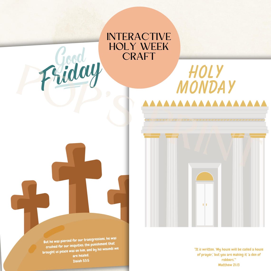 Holy Week Handprint Craft| Easter Story| Sunday School| Coloring Paper ...