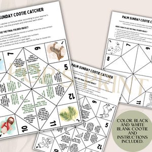 Palm Sunday Craft Bundle| Printable Sunday School Bible Activity| Game ...