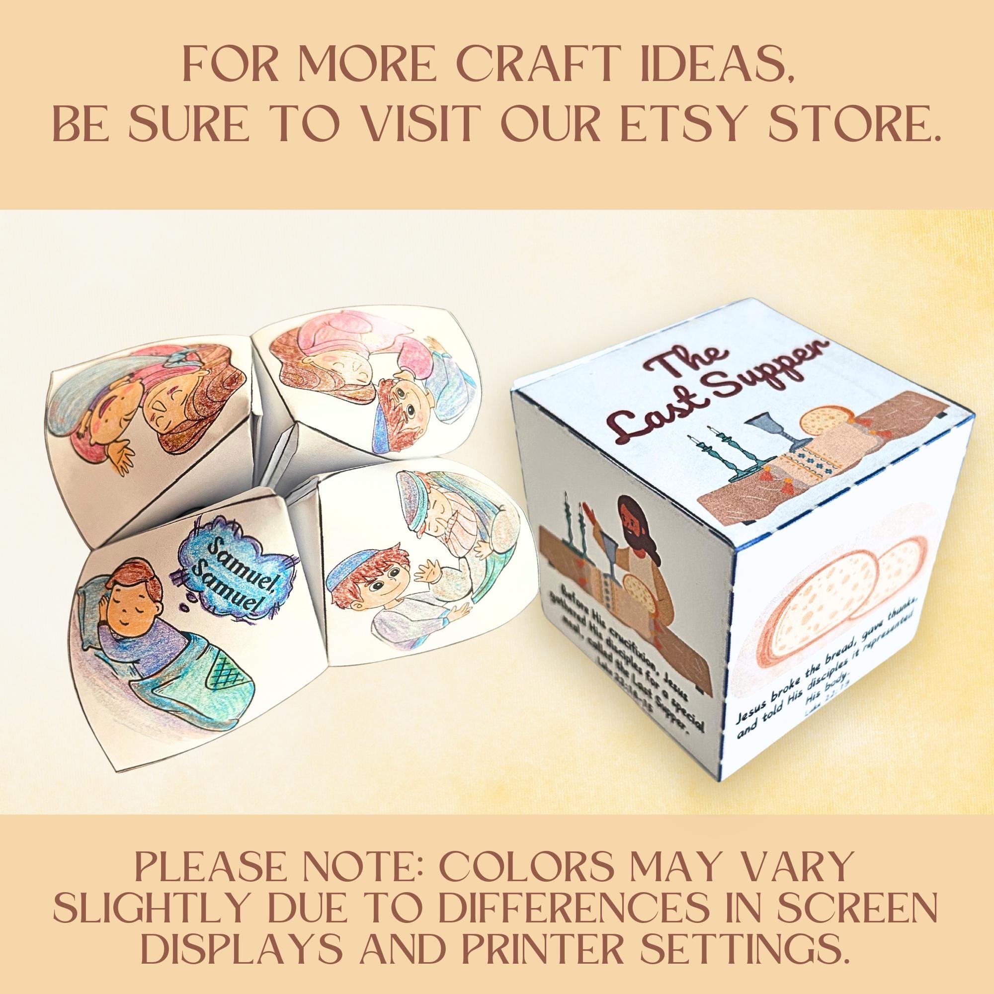 Wilderness Cube Craft – Moses and Israelites Coloring Activity, Exodus ...