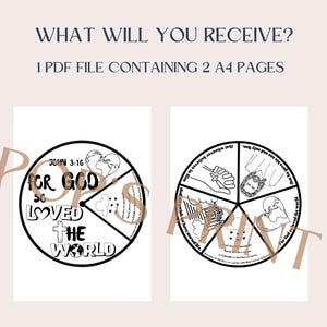 Printable Sunday School Craft, John 3:16 "for God so Loved the World ...