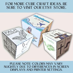 Transfiguration Lesson for Kids| Cube Craft| Printable Sunday School ...