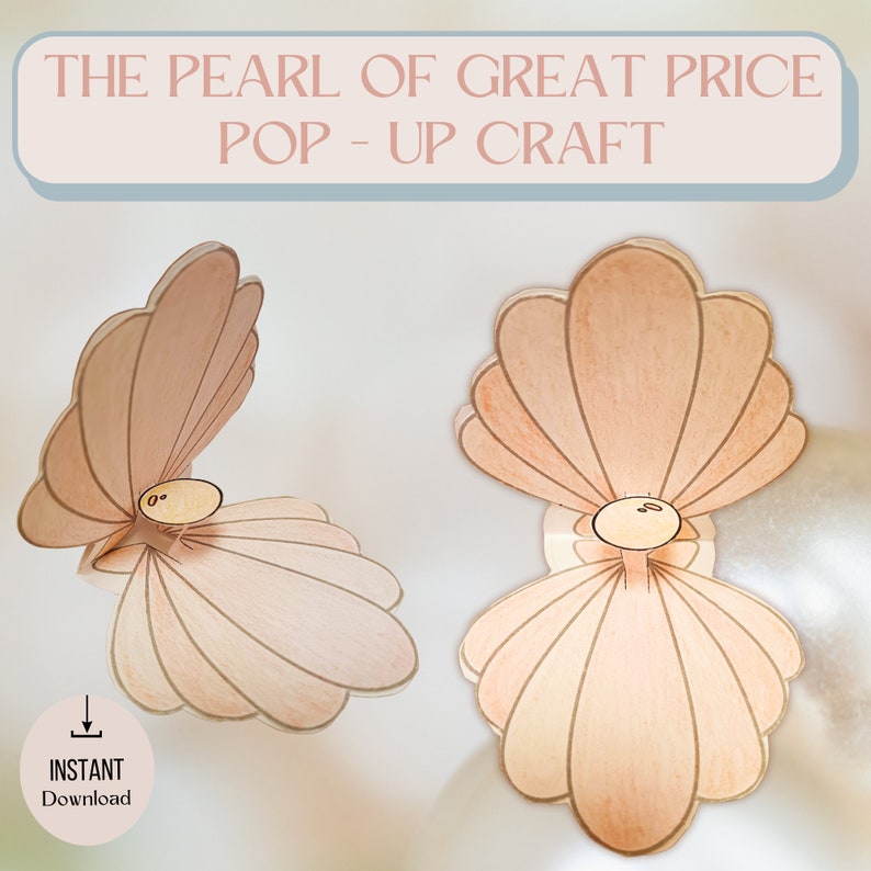 Sunday School Craft the Parable of the Pearl of Great Price, Printable ...