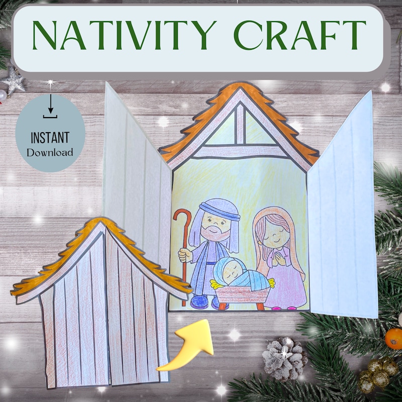 Nativity Stable - Etsy