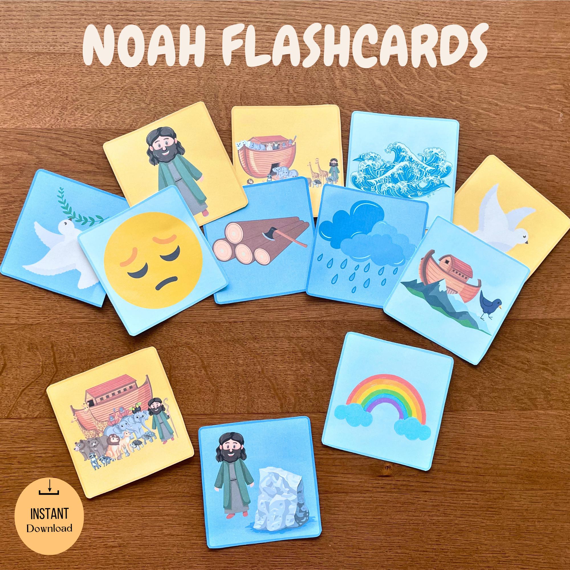 Noah's Ark Flashcards and Activity| Noah's Ark Printable| Noah's Ark ...