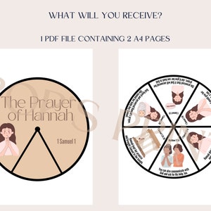 Printable Prayer of Hannah Spinner Wheel - Sunday School Craft, Kids ...