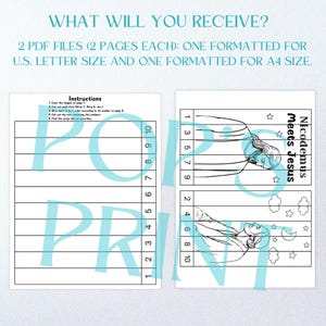 Printable Nicodemus Meets Jesus Agamograph – Sunday School Bible Craft ...