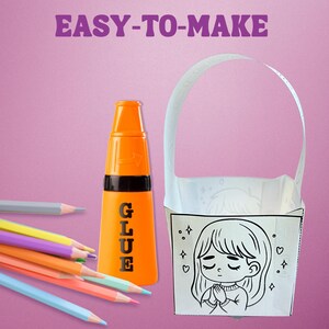 Lent Bible Verse Basket Printable Sunday School Easter Craft, Kids ...