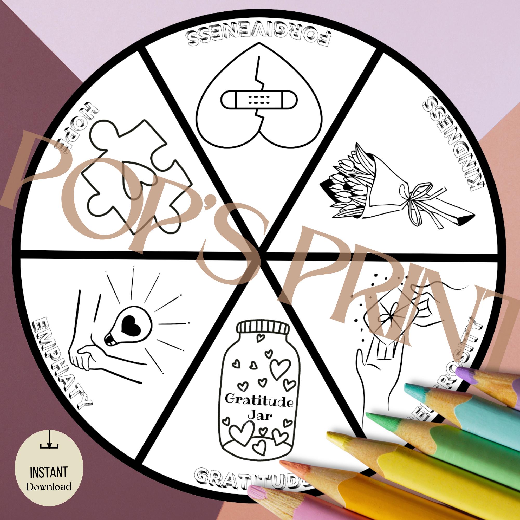 God is Love Coloring Wheel: Printable Bible Activity for Kids, Daily ...