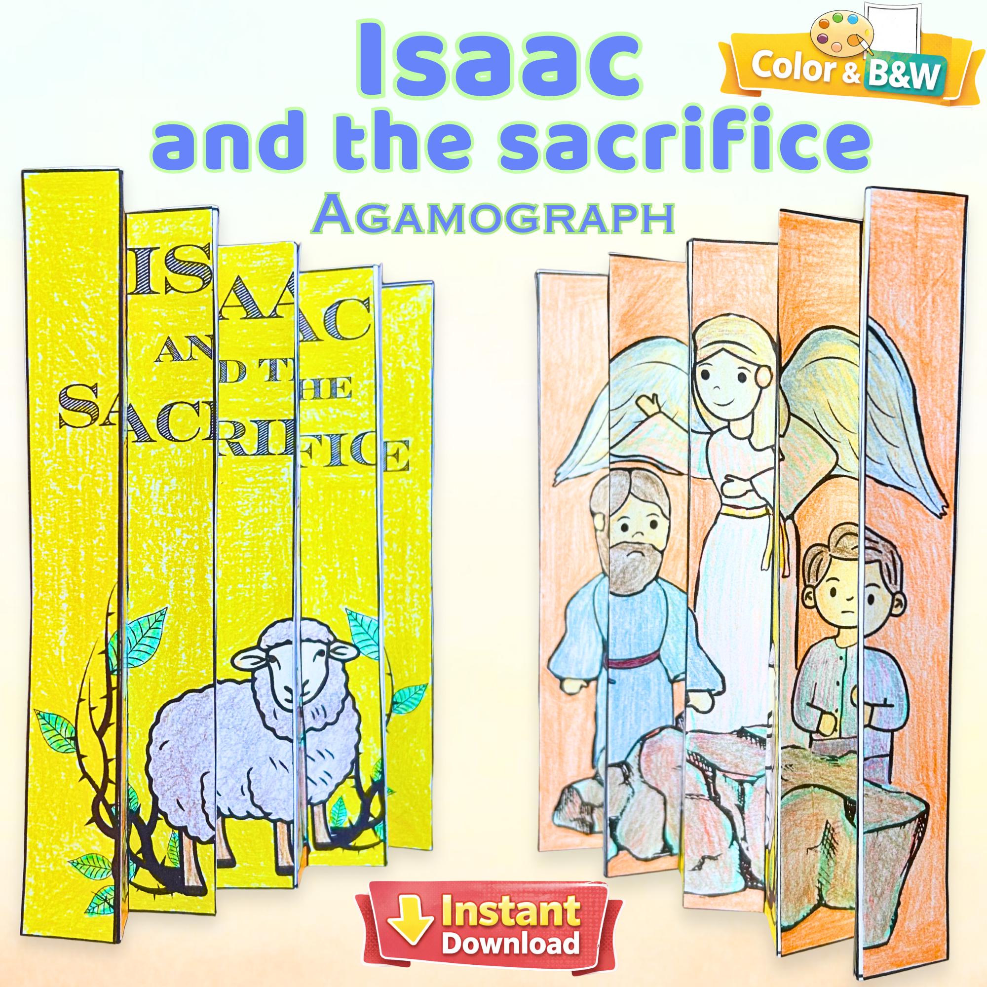 Isaac & the Sacrifice Agamograph Craft – Sunday School Bible Story ...