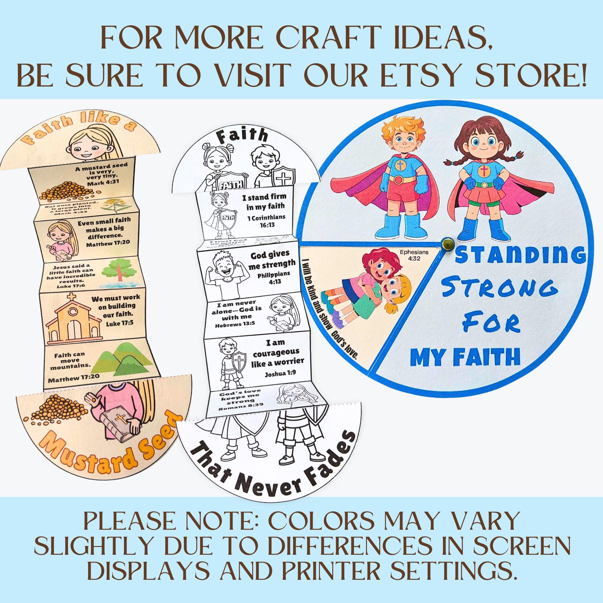 Printable Parable of the Sower Coloring Spinner Wheel | Bible Verse ...