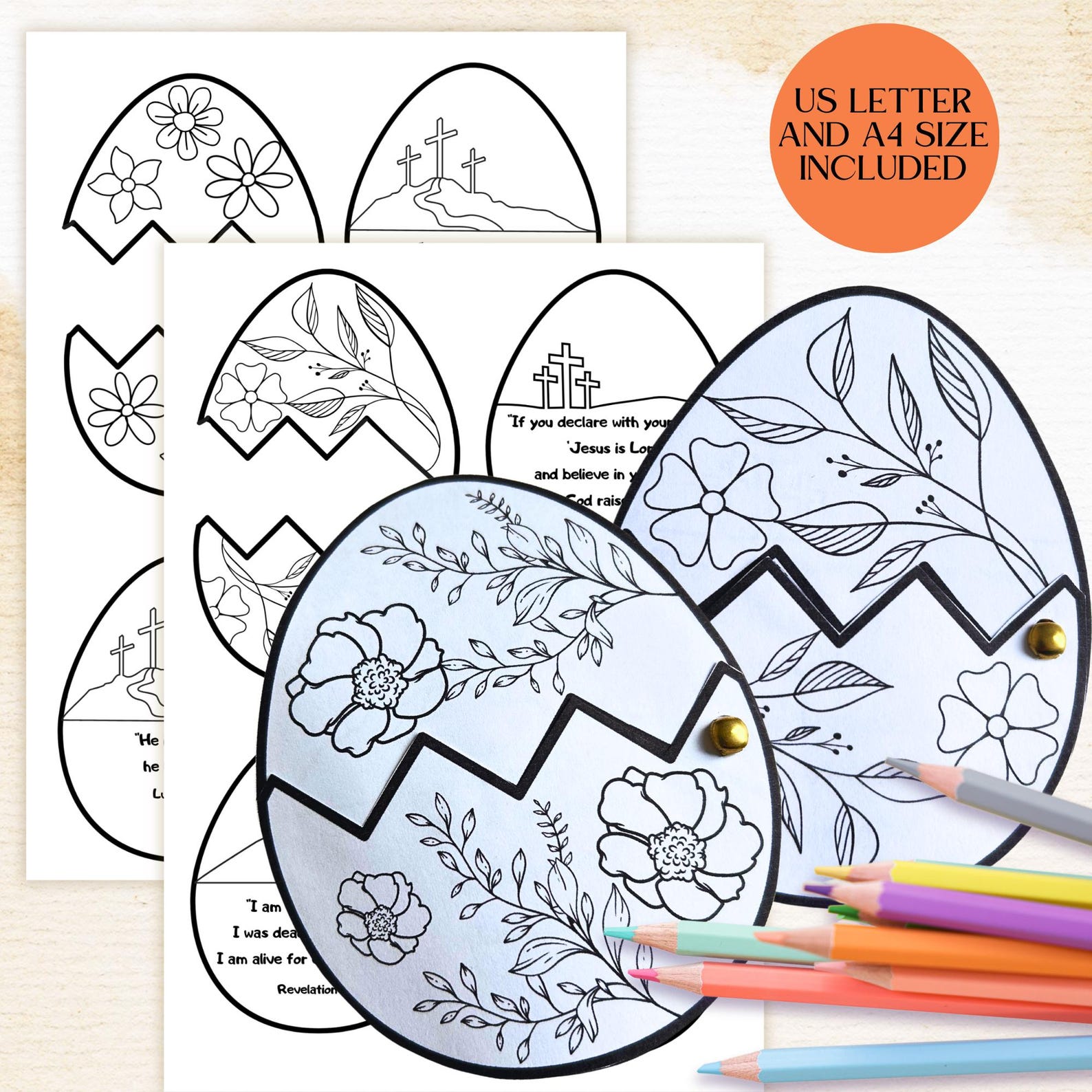 Printable Easter Egg Surprise Bible Verse Craft | Sunday School ...