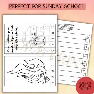 SPANISH - Pentecost Agamograph Craft| Sunday School Activity for Kids ...