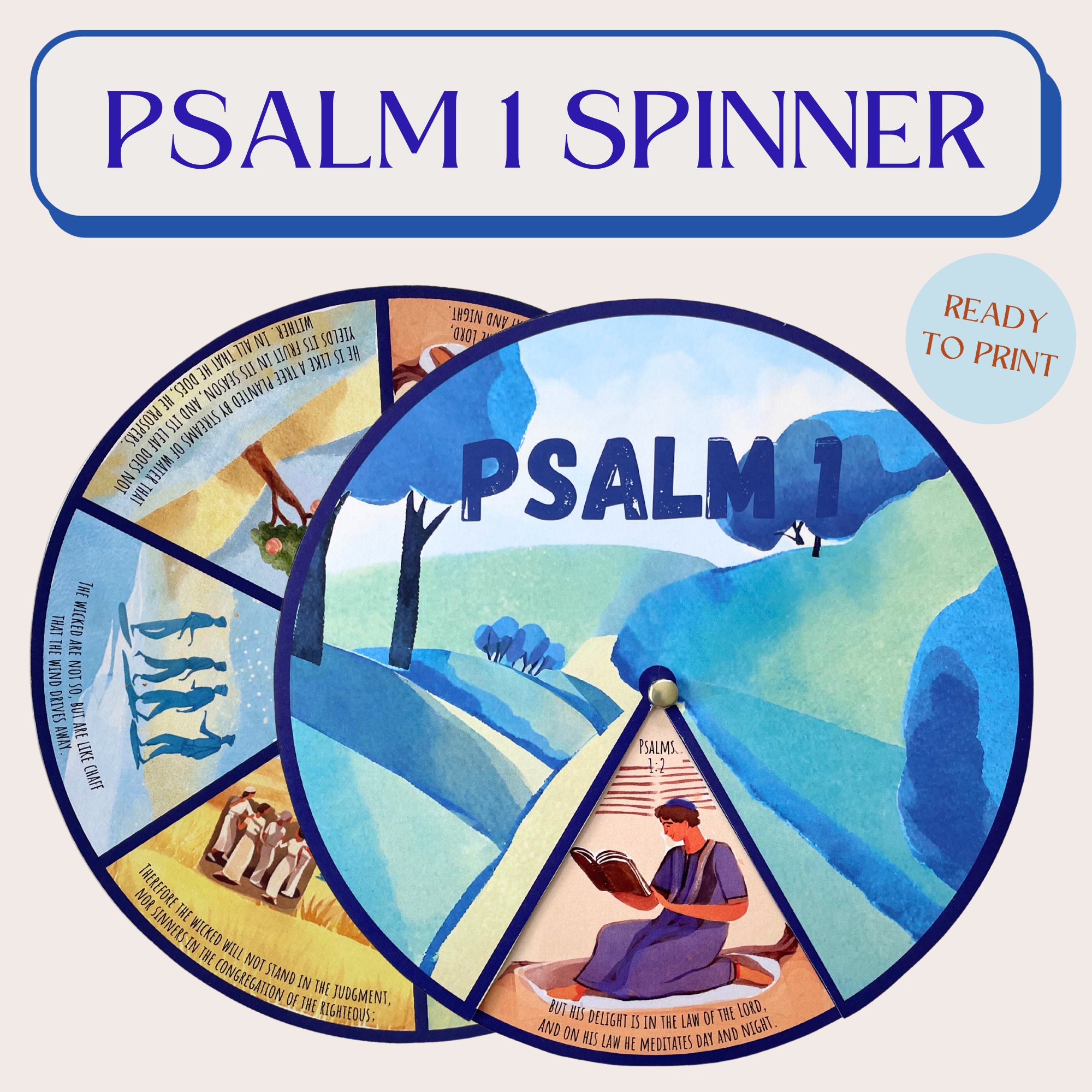 Psalm 1 Spinner Wheel | Psalm 1 Craft | Sunday School Craft | Kids ...