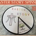 The Easter Story Coloring Spinner Wheel Easter Craft Sunday School ...