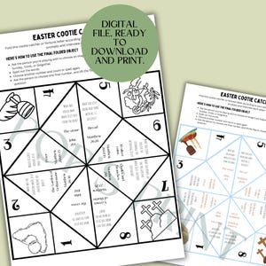 Printable Easter Sunday School Craft Kids Ministry Activity, Coloring ...