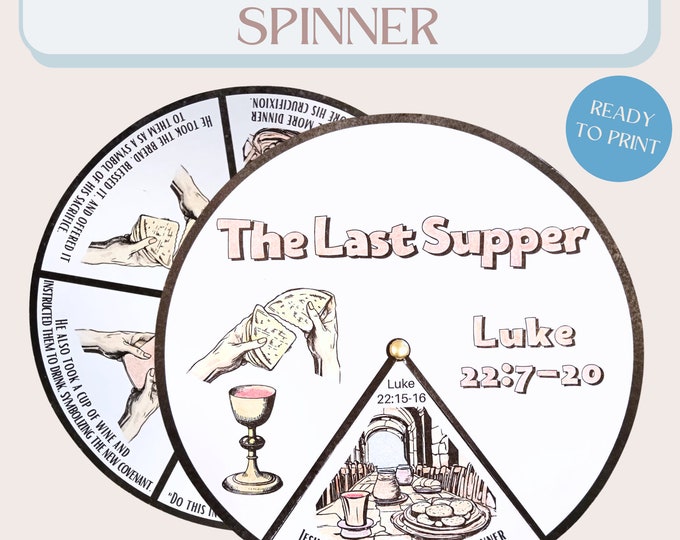 Last Supper Craft: Printable Easter Bible Activity (PDF) - Etsy Canada