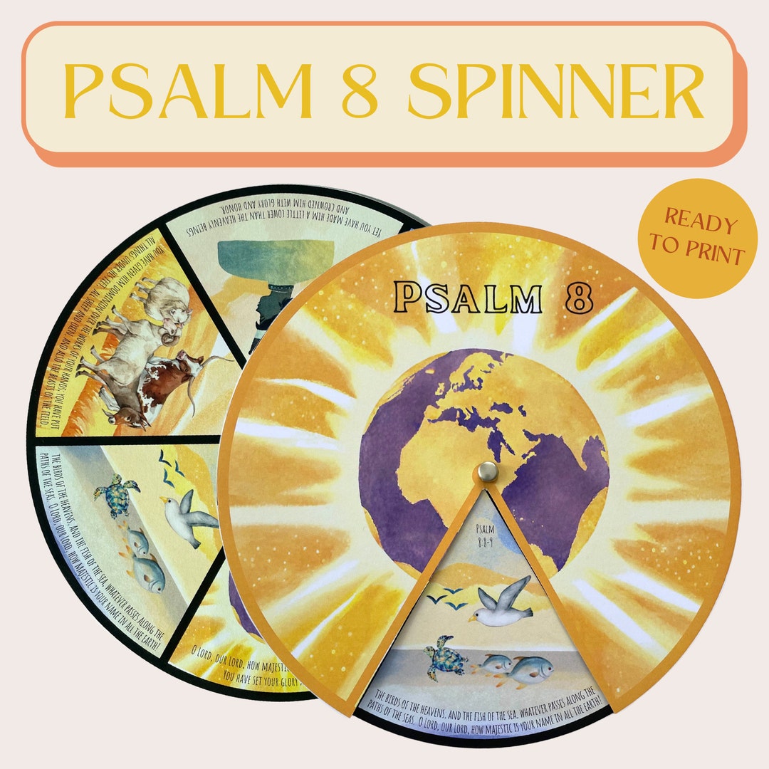 Psalm 8 Spinner Wheel | Psalm 8 Craft | Sunday School Craft | Kids ...