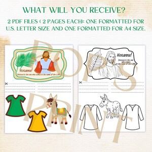 Printable Palm Sunday Mobile, Jesus’ Entry Into Jerusalem Sunday School ...