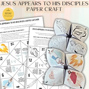 Jesus Appears to His Disciples Cootie Catcher for Kids| Printable ...