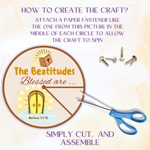 Printable "the Beatitudes of Jesus" Sunday School Craft | Bible Verse ...