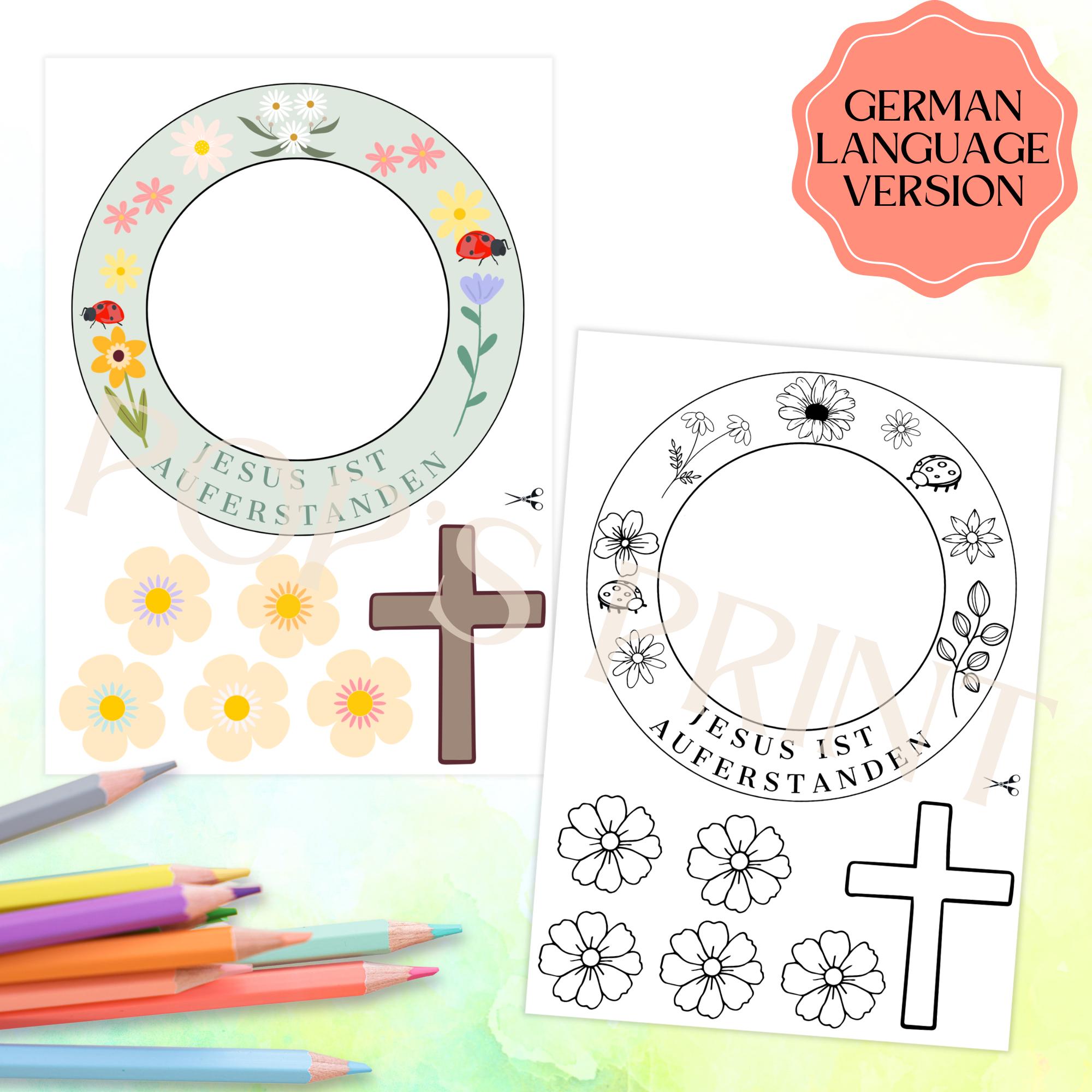Easter Wreath Craft| Sunday School Activity for Kids| Instant Download ...