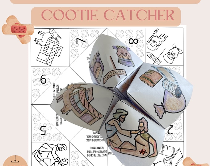 Printable Saul to Paul Cootie Catcher, Kids Bible Story Q&A Game ...