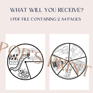 Sunday School Craft Compassion in Action Spinner Wheel, Jesus ...