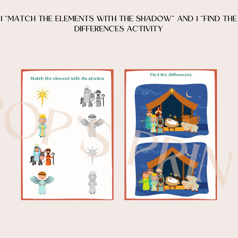Nativity Worksheets | Jesus is Born Activity, Sunday School (digital ...