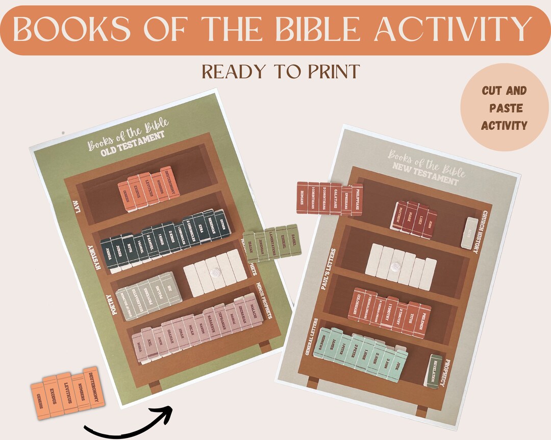 Books of the Bible Activity Old Testament Printable New - Etsy