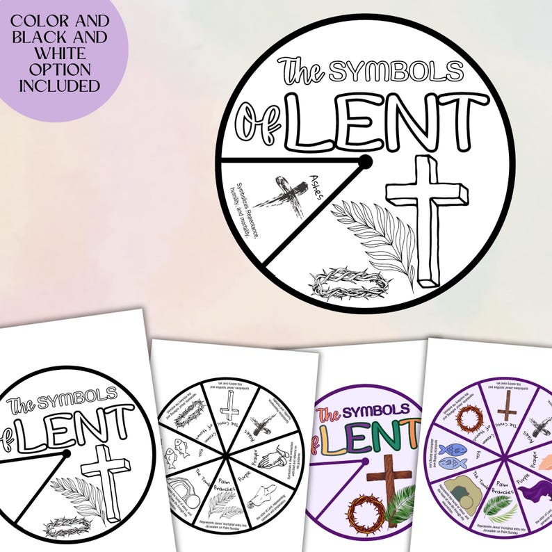 Lent Crafts Bundle for Kids| Printable Sunday School Bible Activity ...