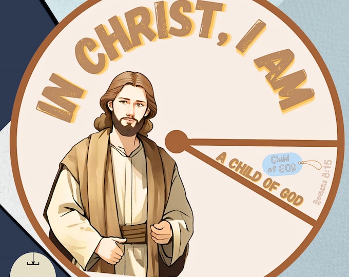 Printable Christian Identity Spinner Wheel, Bible Verse Activity ...