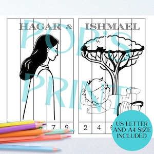 Printable Hagar and Ishmael Agamograph – Sunday School Craft & Bible ...