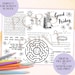 Good Friday Placemat for Kids, Easter Table Coloring Craft, Sunday ...