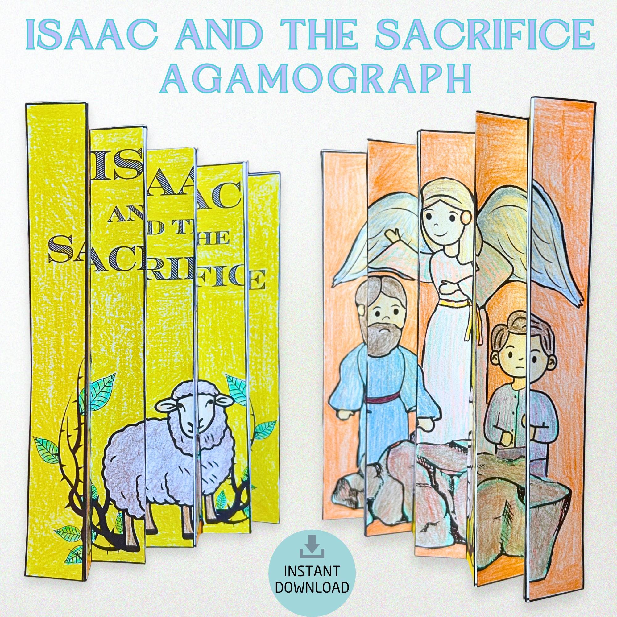 Printable Isaac and the Sacrifice Agamograph – Sunday School Craft ...