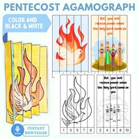Printable Pentecost Craft Activity | Pentecost Coloring Bookmarks ...