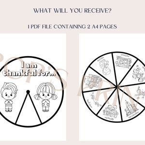 Printable Thanksgiving Spinner Wheel Activity for Kids, Sunday School ...