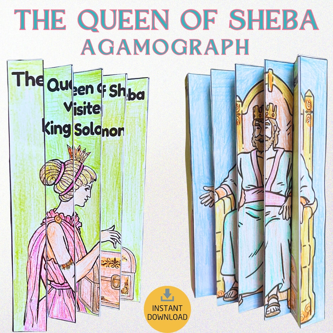 Printable the Queen of Sheba Visits King Solomon Agamograph – Sunday ...