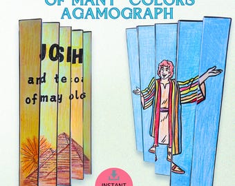 Joseph and the Coat of Many Colors Coloring Page | Christian Bible ...