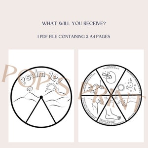Printable Psalm 121 Coloring Spinner Wheel | Psalm 121 Sunday School ...