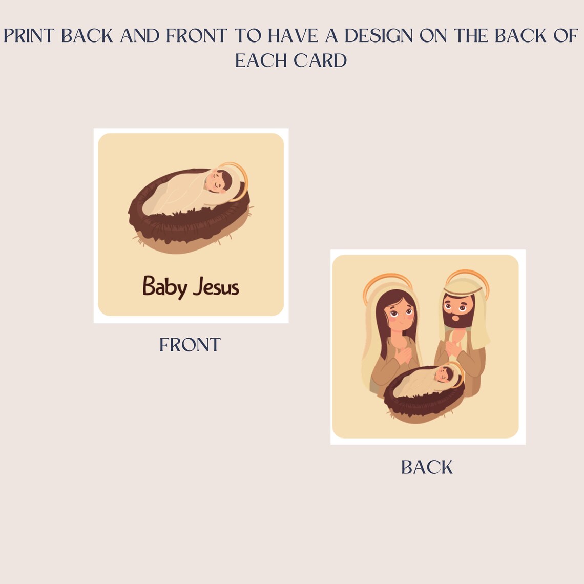 Nativity Memory Game, Christmas Sunday School Activity (digital ...