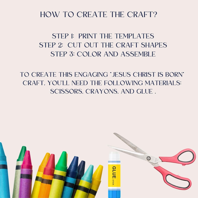 Jesus Christ is Born Craft - Sunday School Nativity Activity for Kids ...